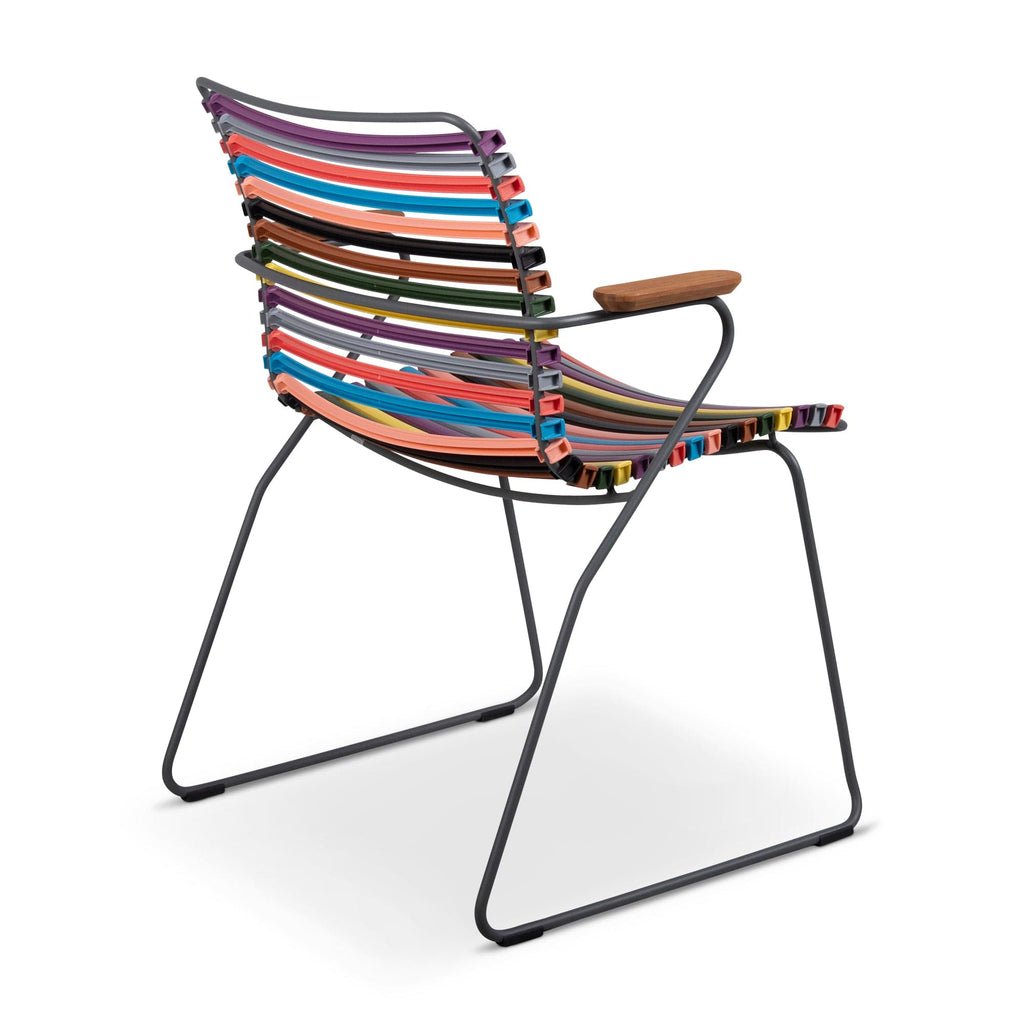Buy Click Dining Chair (With Armrest) - Multi Dynamic Colour Online