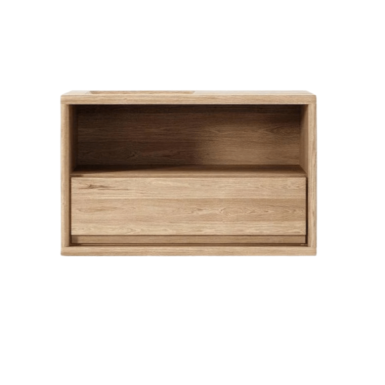 Circa European Oak Floating TV Media Cabinet Module 5 | SLH Furniture