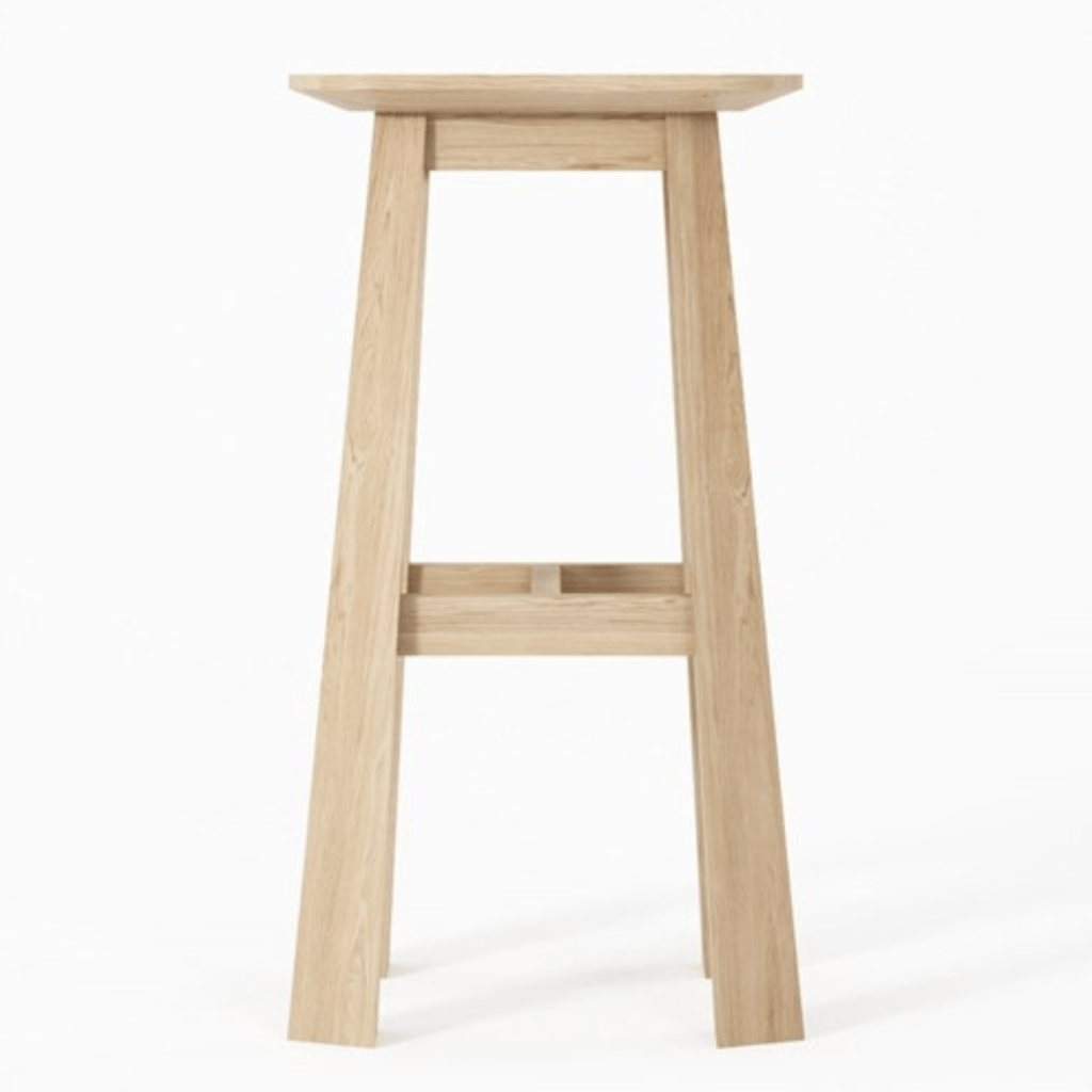 East Rectangular Counter Stool European Oak | SLH Designer Furniture