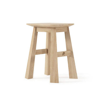East Round Counter Stool European Oak | SLH Designer Furniture