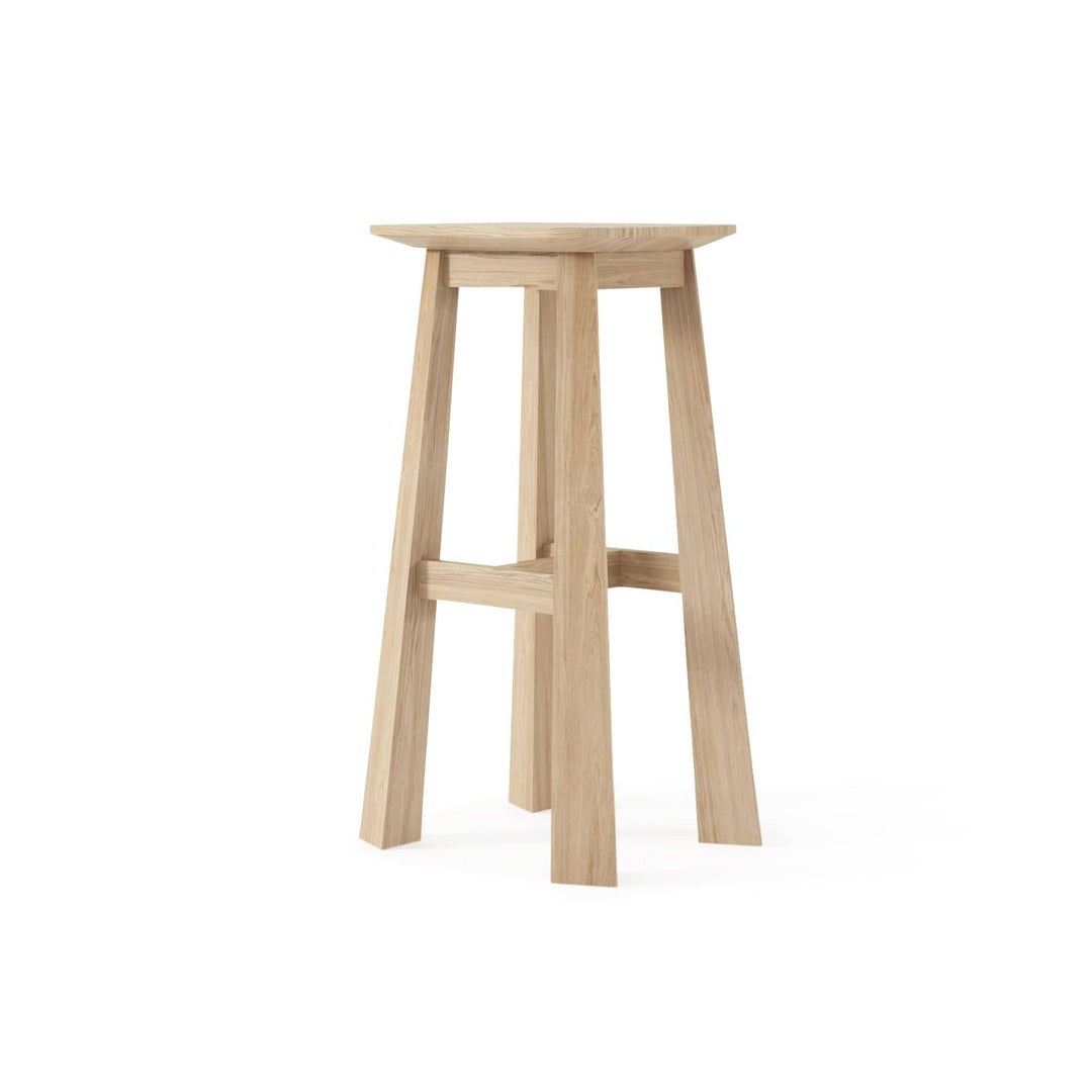 East Round Counter Stool European Oak | SLH Designer Furniture