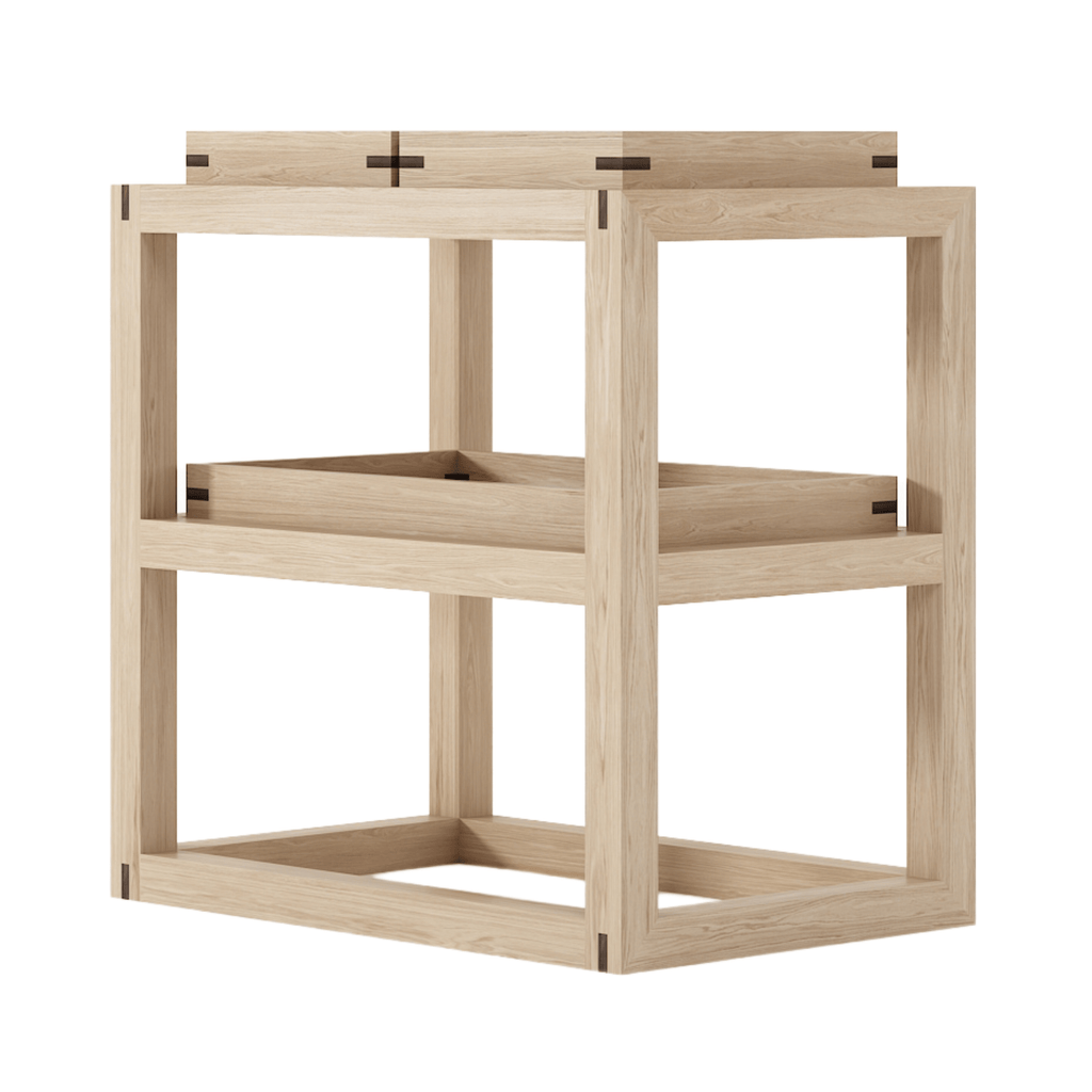 Buy Up and Down Shelving unit - European Oak Online